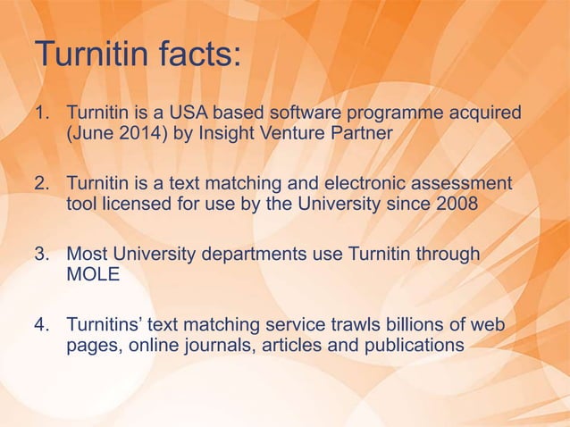 Introduction to Turnitin | PPTX | Educational Assessment | Education