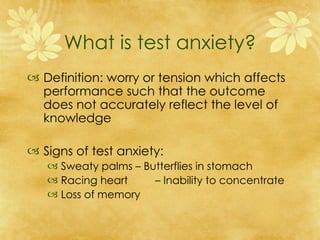 RETA NMTA Test Anxiety PPT | PPT | Lung and Respiratory Health ...