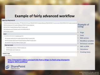 SharePoint Designer 2013 Workflows - SP Intersection | PPTX
