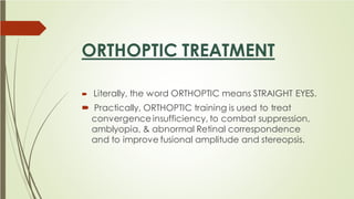 Non Surgical Treatment of Strabismus | PDF