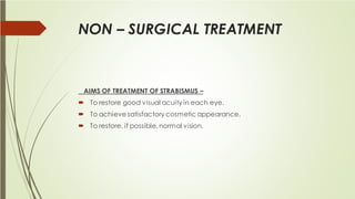 Non Surgical Treatment of Strabismus | PDF