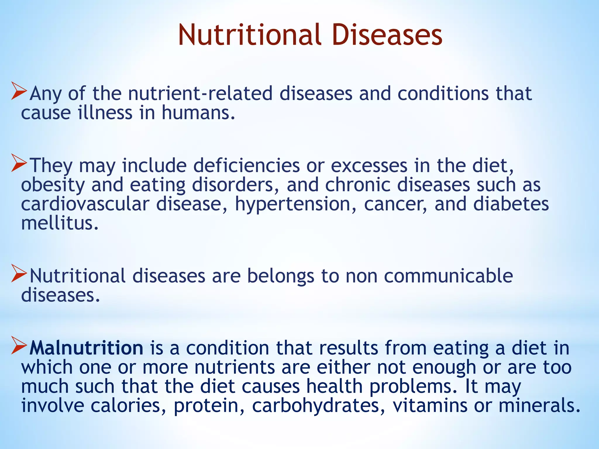 7 nutritional diseases | PPTX