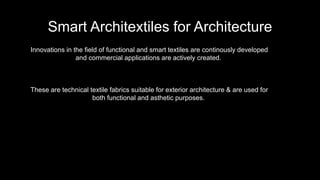 Responsive architextiles | PPT