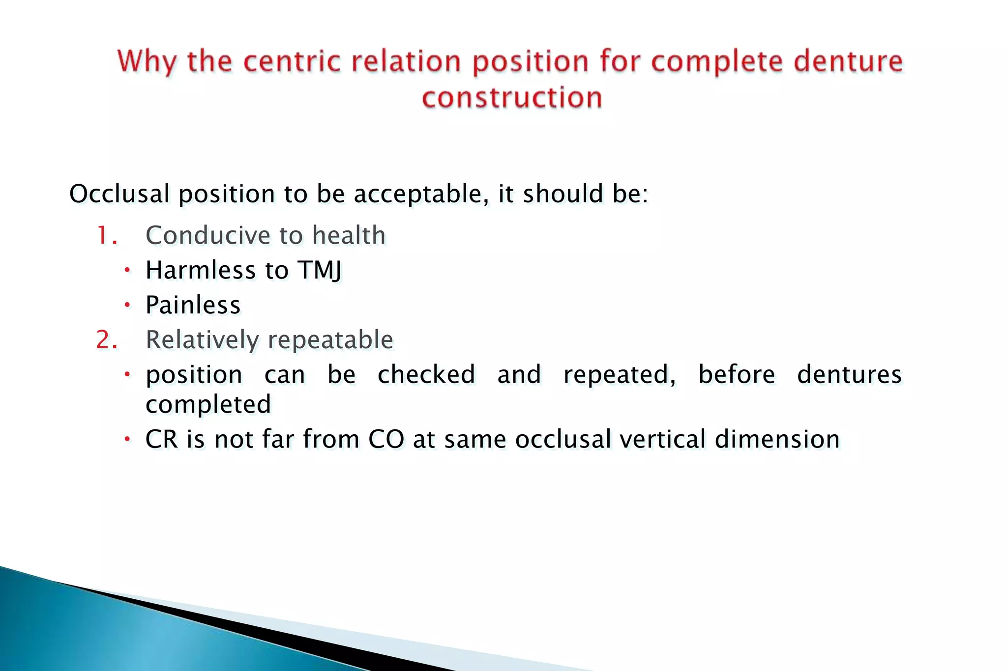 occlusion/jaw relation/ centric registeration 4th year tripoli | PPTX