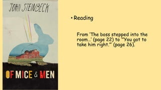 Lesson 7 - Of Mice and Men - Creativity | PPTX