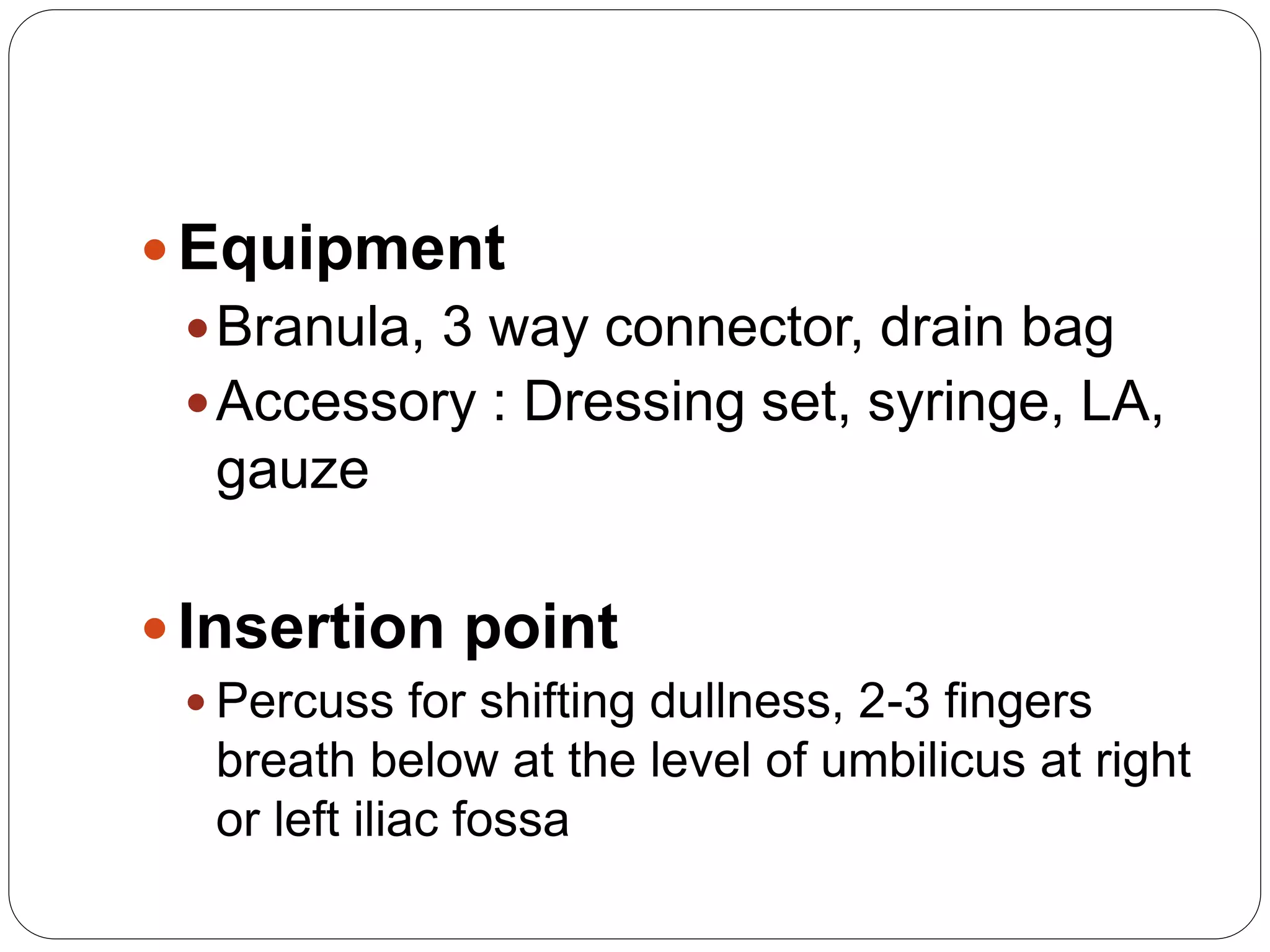 Bedside Procedure | PPTX