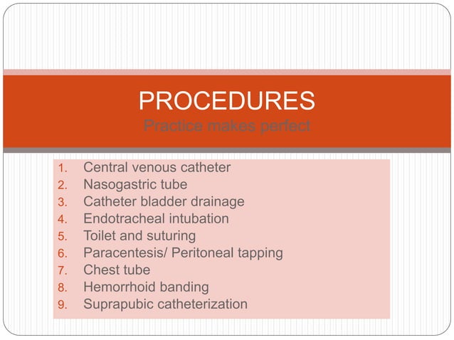 Bedside Procedure | PPTX