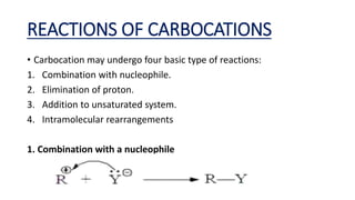 Reaction Intermediate-Carbocation | PPTX