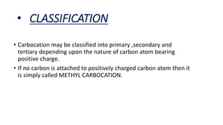 Reaction Intermediate-Carbocation | PPTX