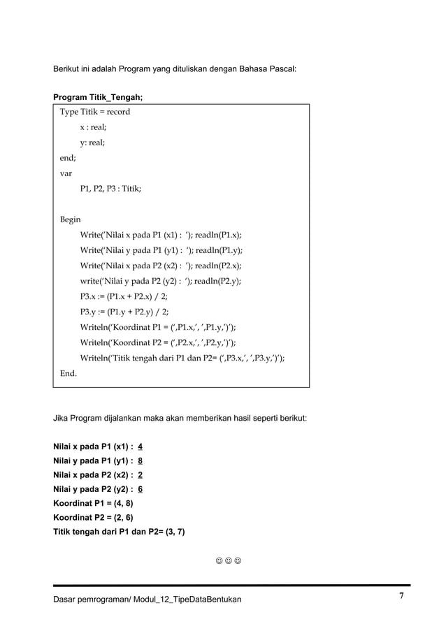 Dasar Pemrograman materi kuliah | PDF