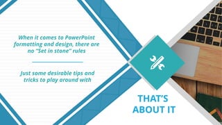 7 Outstanding PowerPoint Design Tips That You MUST Know | PPT