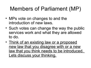 The main roles in government | PPT