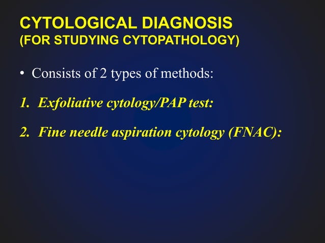 pathologic diagnosis of cancer | PPTX