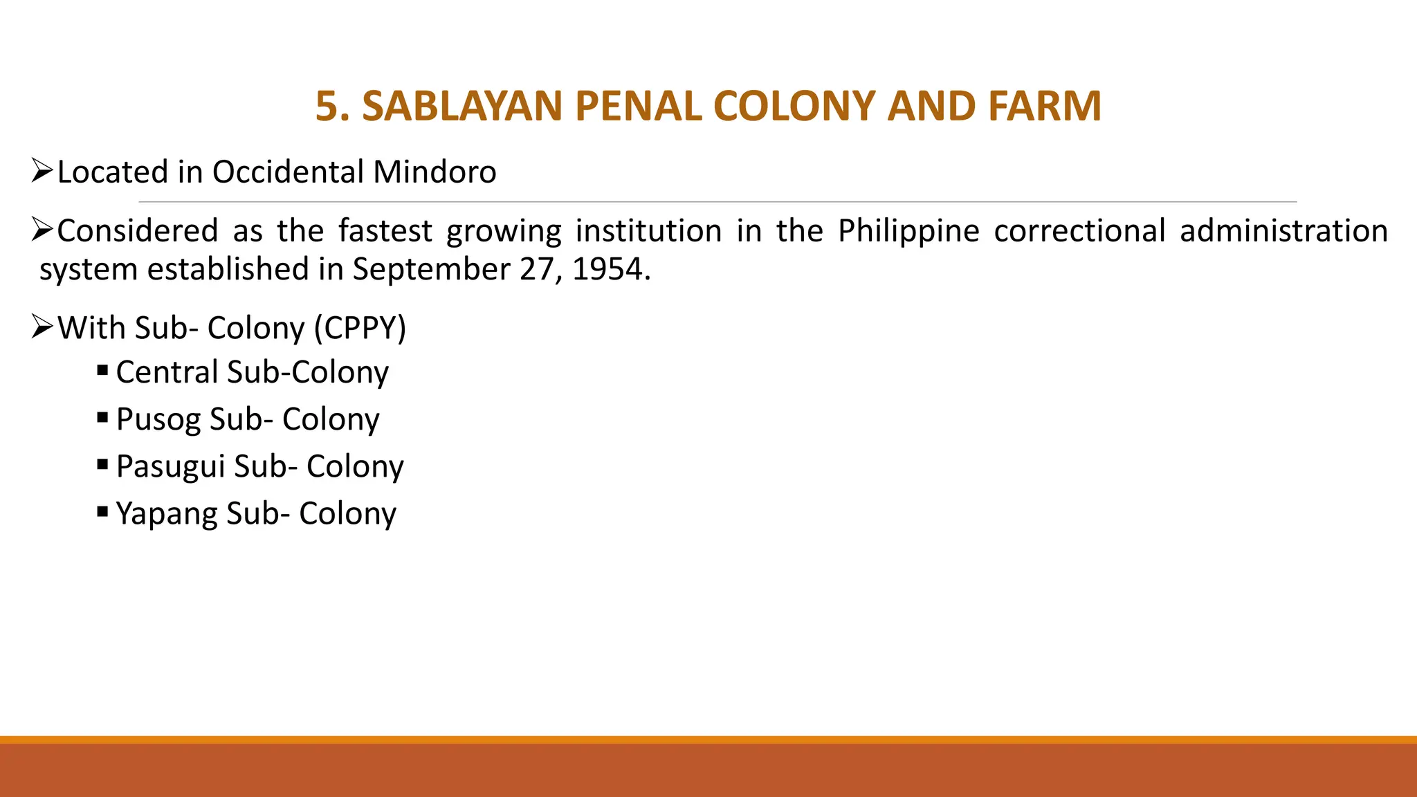 7 Penal Institutions under Bureau of Corrections (BUCOR).pptx