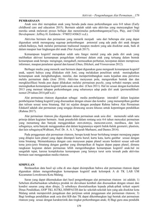 PENGEMBANGAN ALAT PERMAINAN RITATOON TENTANG BINATANG PELIHARAAN ...