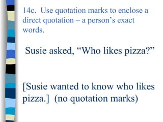 7P EOL Rules for Quotation Marks | PPT