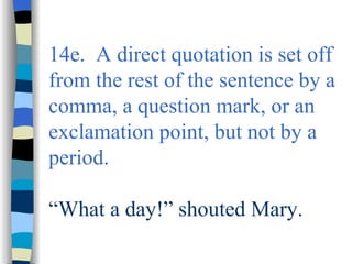 7P EOL Rules for Quotation Marks | PPT