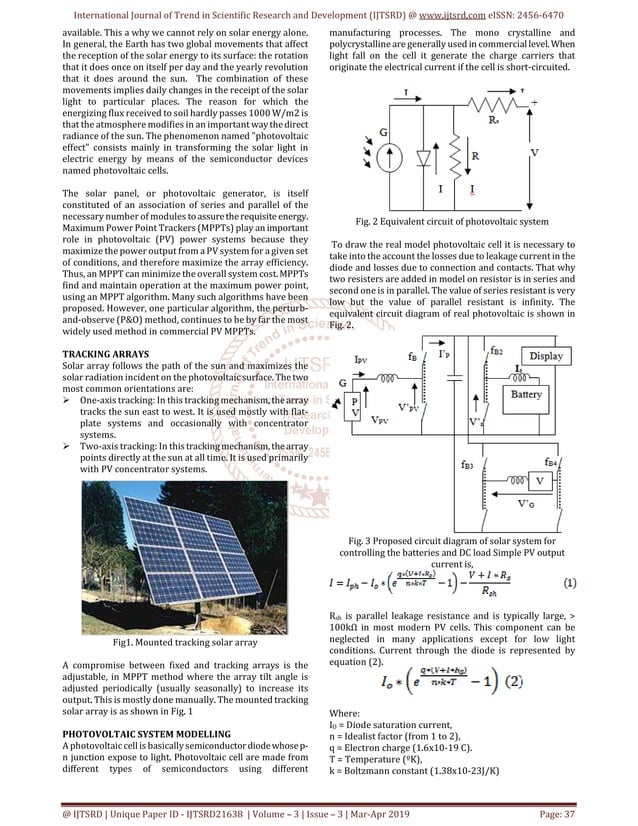 Performance Enhancement of DC Load and Batteries in Photovoltaic System | PDF