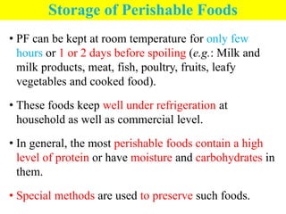 Perishable Foods.pptx | Healthy Cooking and Eating | Food & Drink