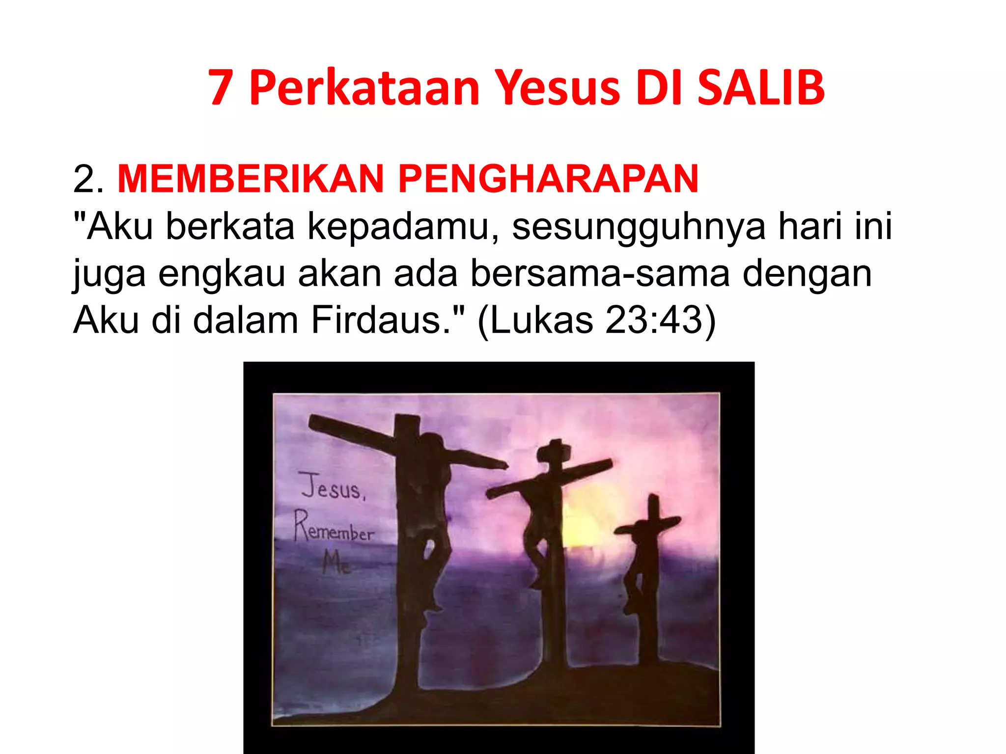 7 perkataan yesus | PPT