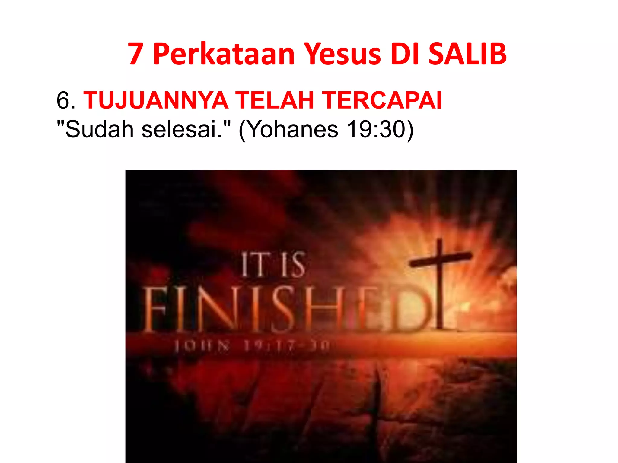 7 perkataan yesus | PPT