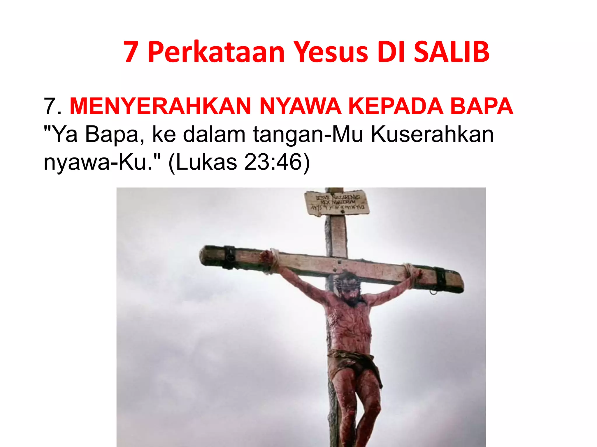 7 perkataan yesus | PPT