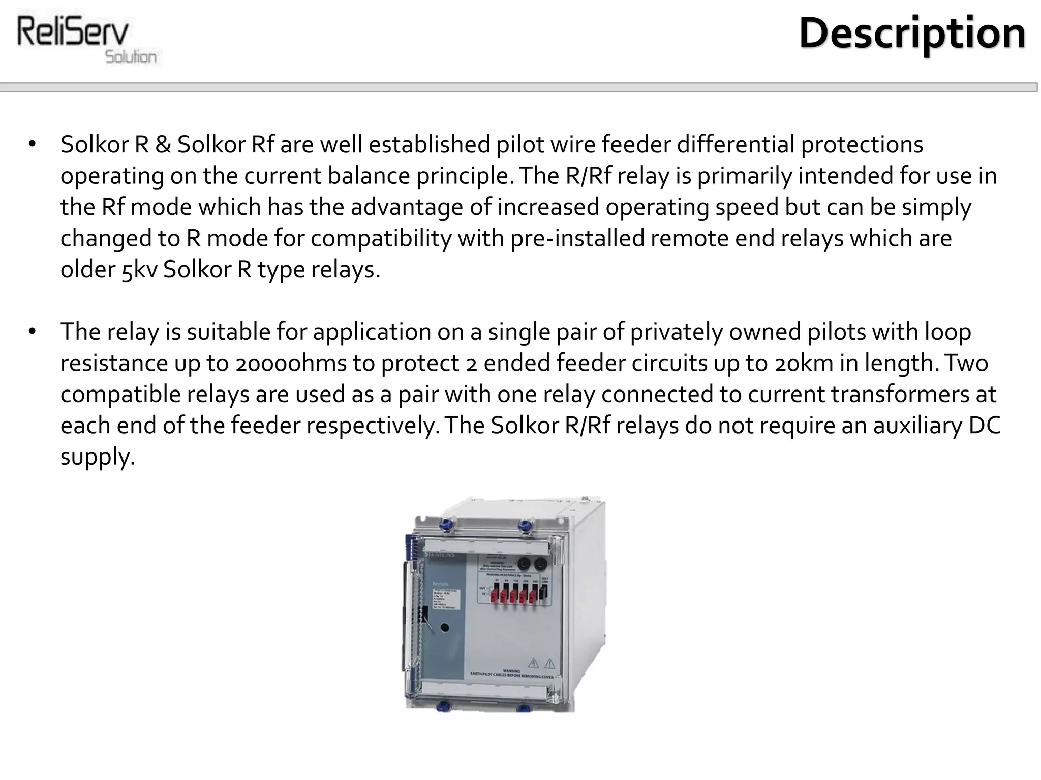 7PG2111 Solkor Relay | PDF