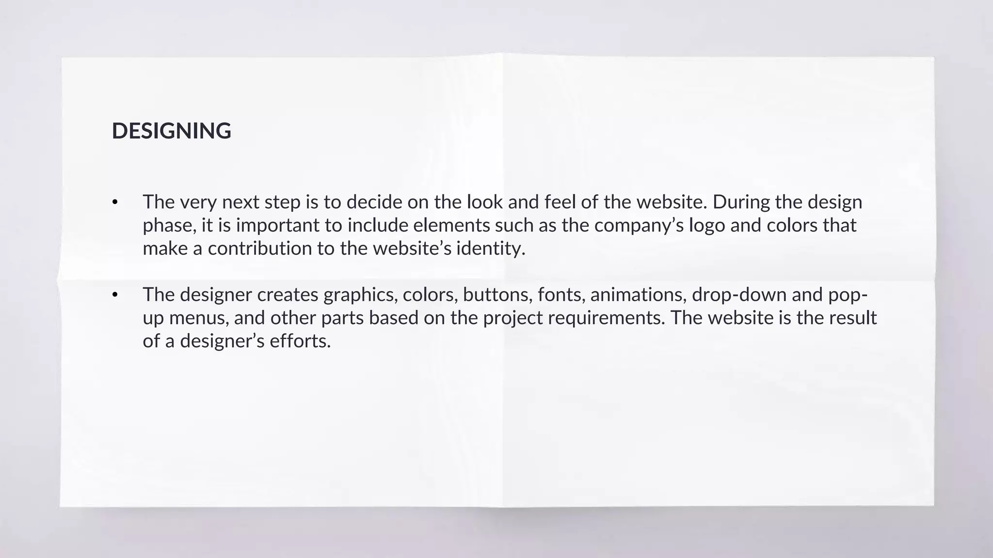 7 phases of web development. | PPTX