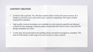 7 phases of web development. | PPTX