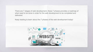 7 phases of web development. | PPTX