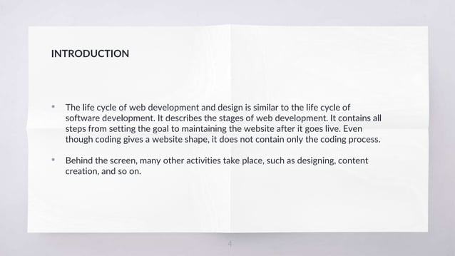 7 phases of web development. | PPTX
