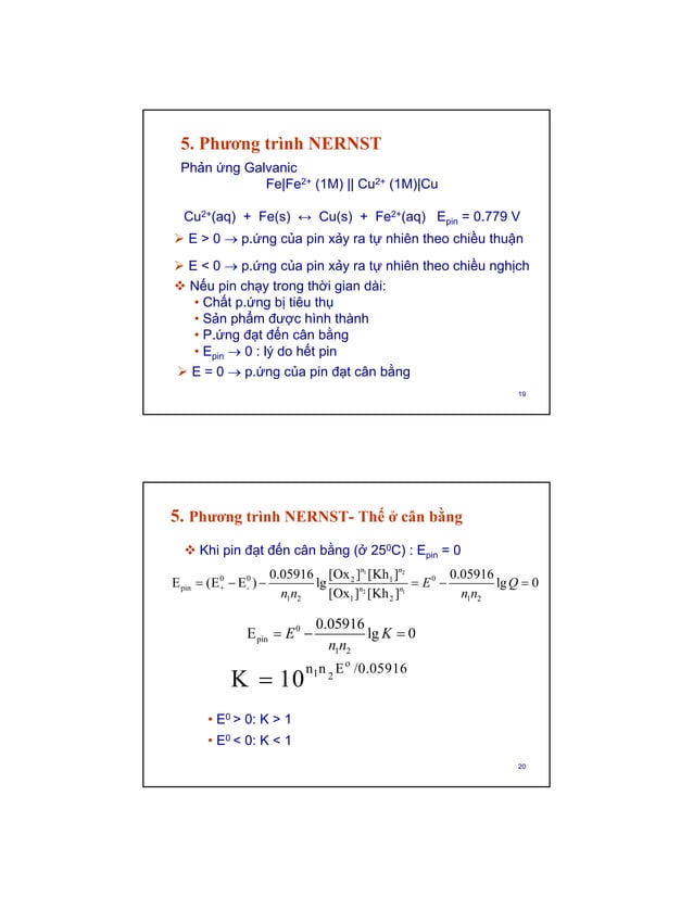 Pin dien hoa va the dien cuc | PDF