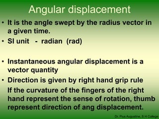 7 Pius Augustine Rotational Dynamics | PPT