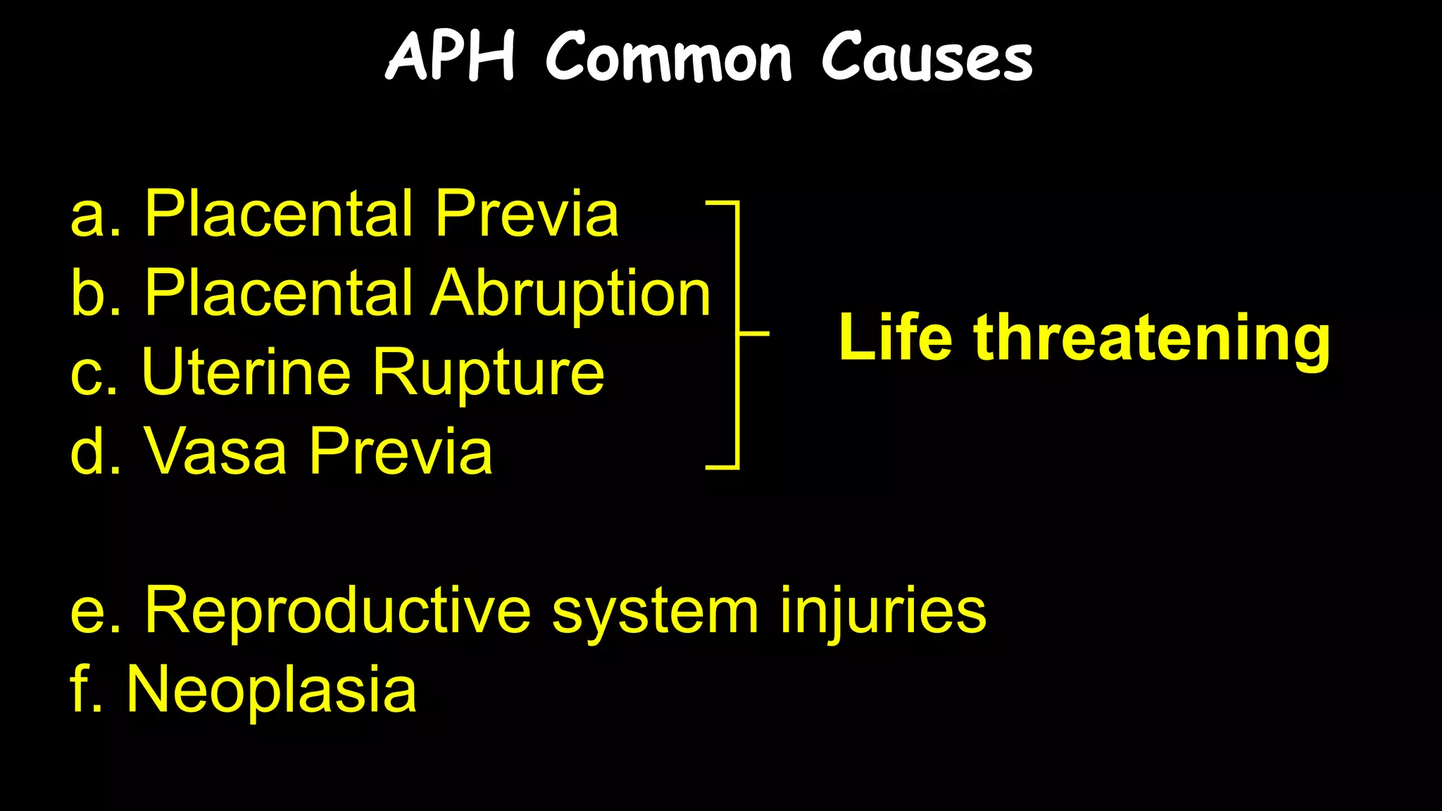 Antepartum Hemorrhage (APH) | PPTX