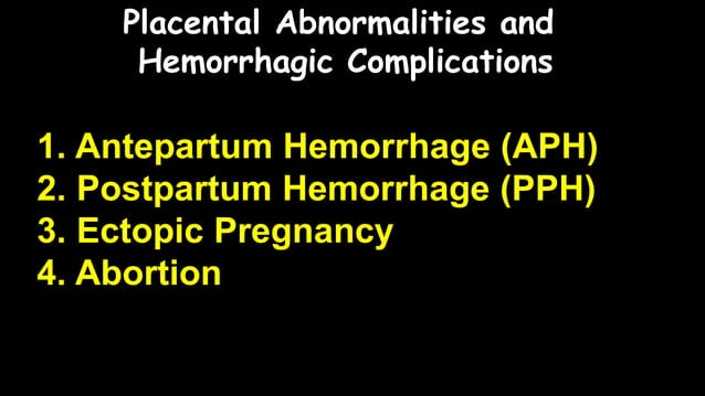 Antepartum Hemorrhage (APH) | PPTX | Pregnancy | Reproductive Health