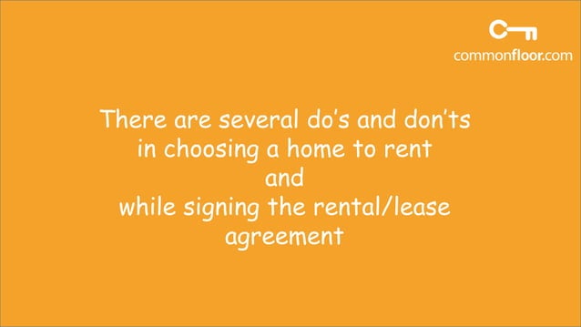 7 Point Checklist For A First Time Home Renter | PPT