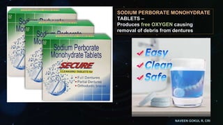 POST OPERATIVE DENTURE INSTRUCTIONS AND MANAGEMENT OF DENTURES FOR ...