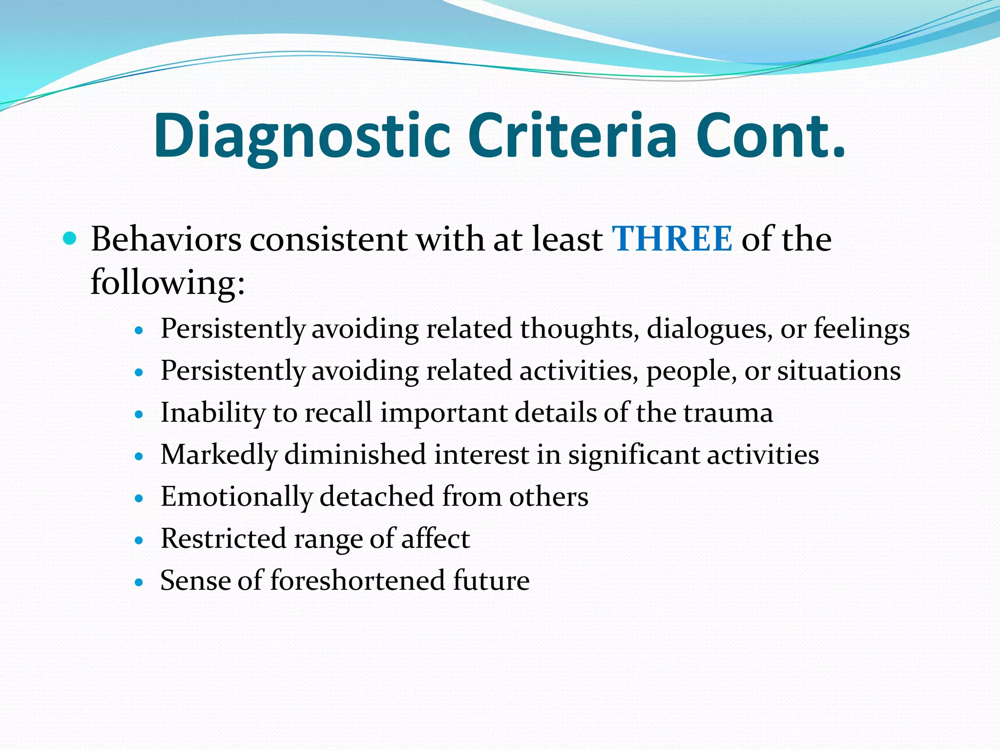 7 posttraumatic stress disorder | PPTX