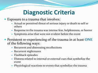 7 posttraumatic stress disorder | PPTX