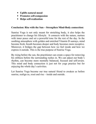 7 Powerful reasons to start Sunrise Yoga Tomorrow-2.docx