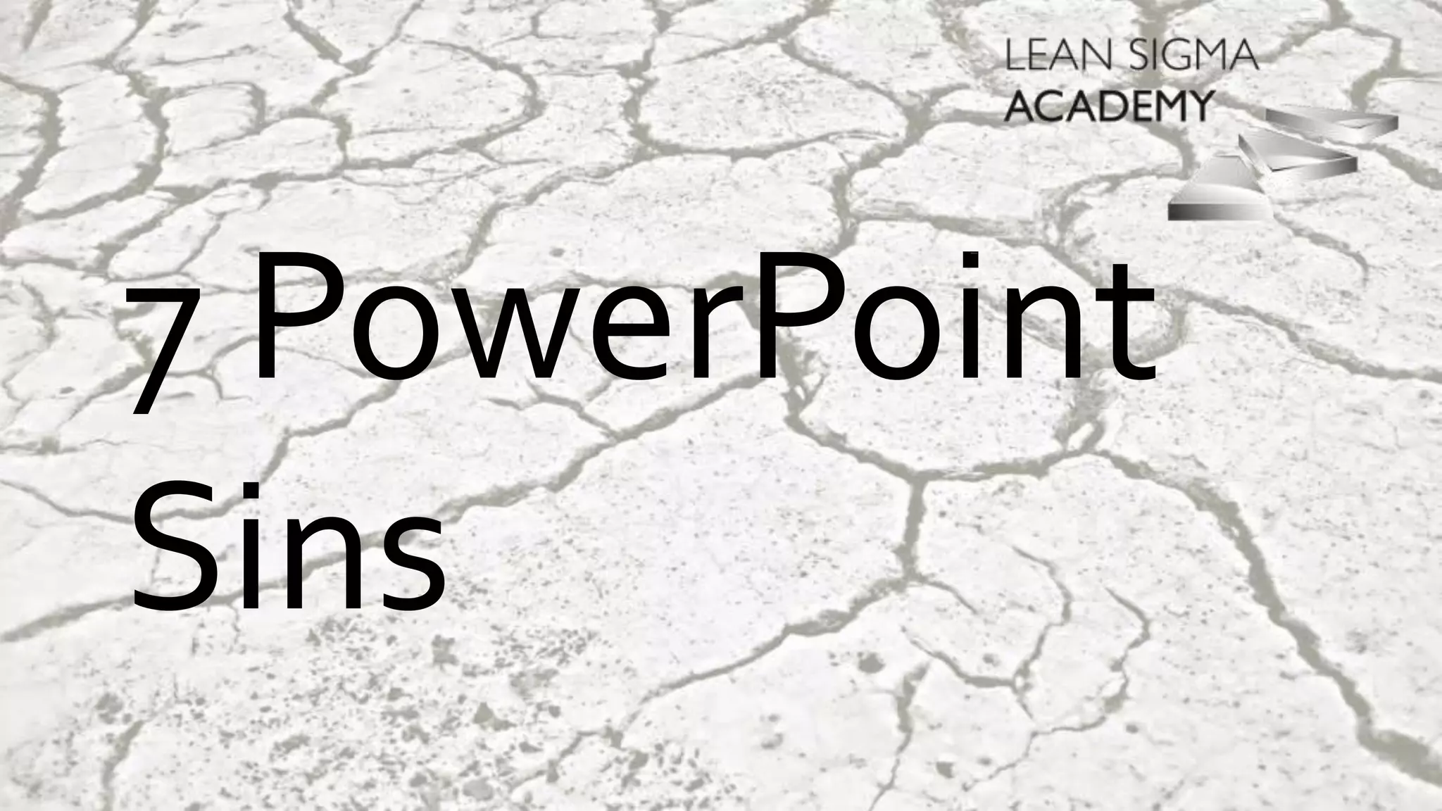 7 powerpoint sins | PPT