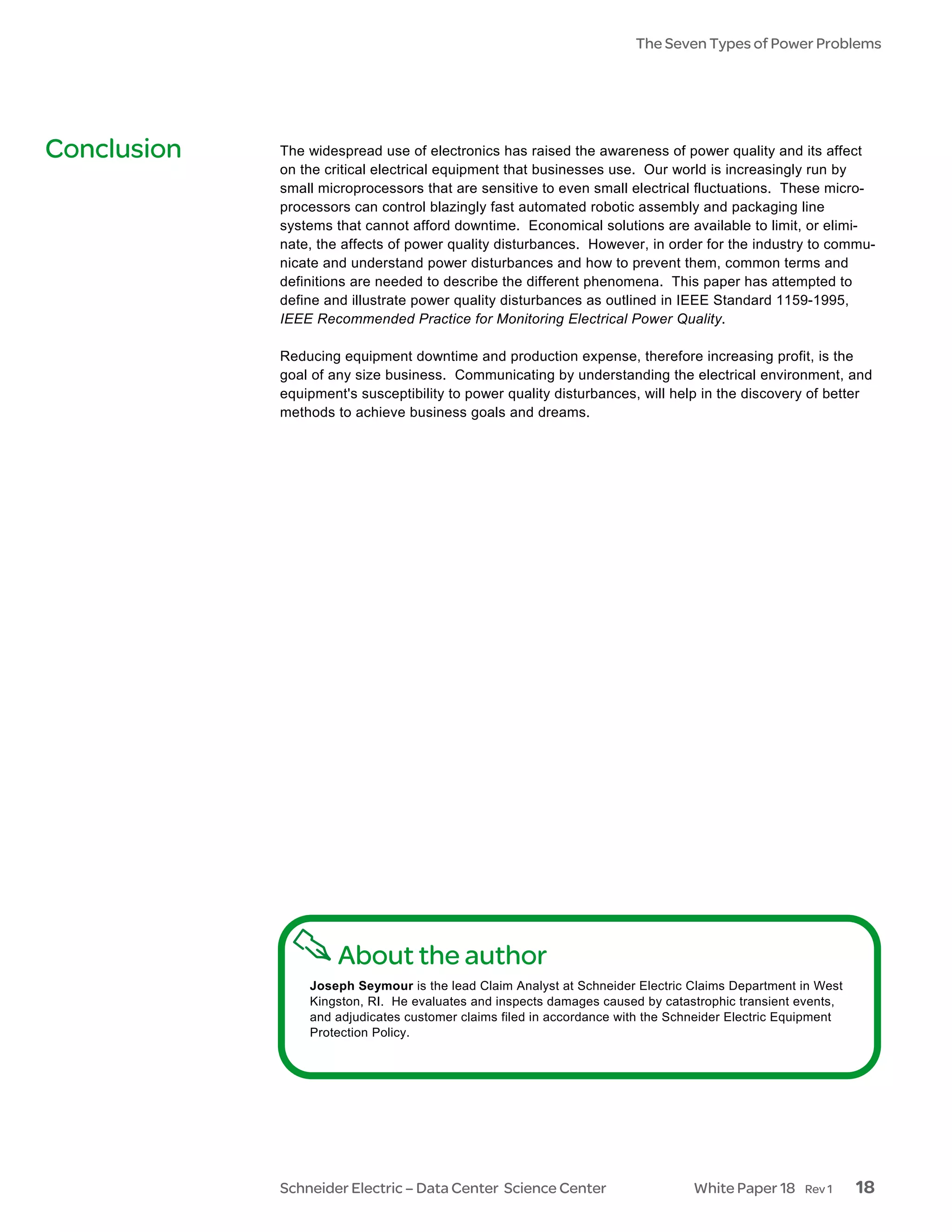 The 7 types of Power Problems | PDF