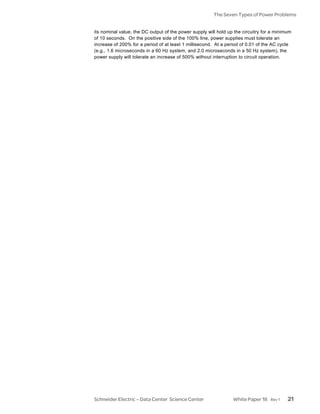The 7 types of Power Problems | PDF