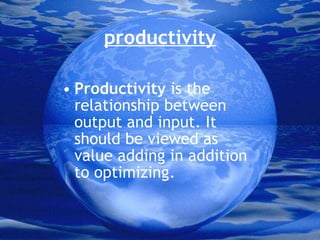 What Is Productivity | PPT