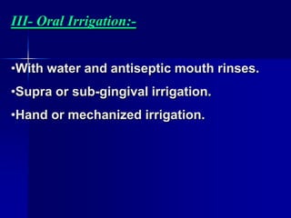 prevention of periodontal diseases | PPTX