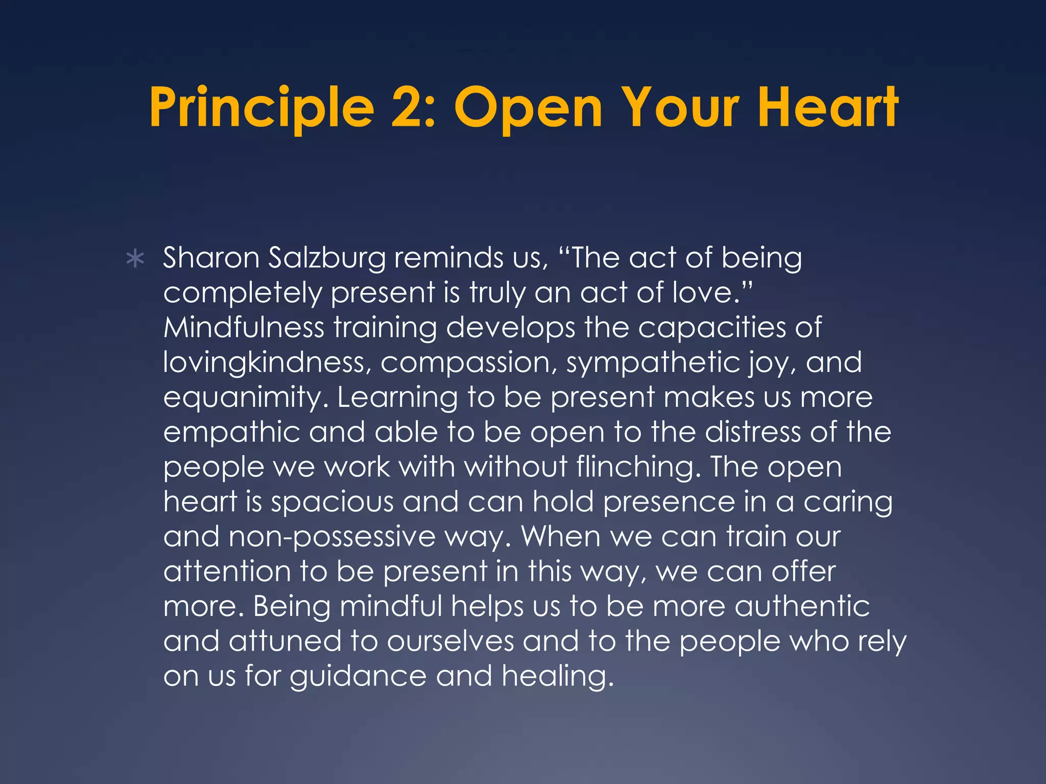 7 Principles of Mindfulness-Based Psychotherapy | PPTX