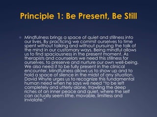 7 Principles of Mindfulness-Based Psychotherapy | PPTX