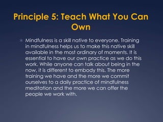 7 Principles of Mindfulness-Based Psychotherapy | PPTX