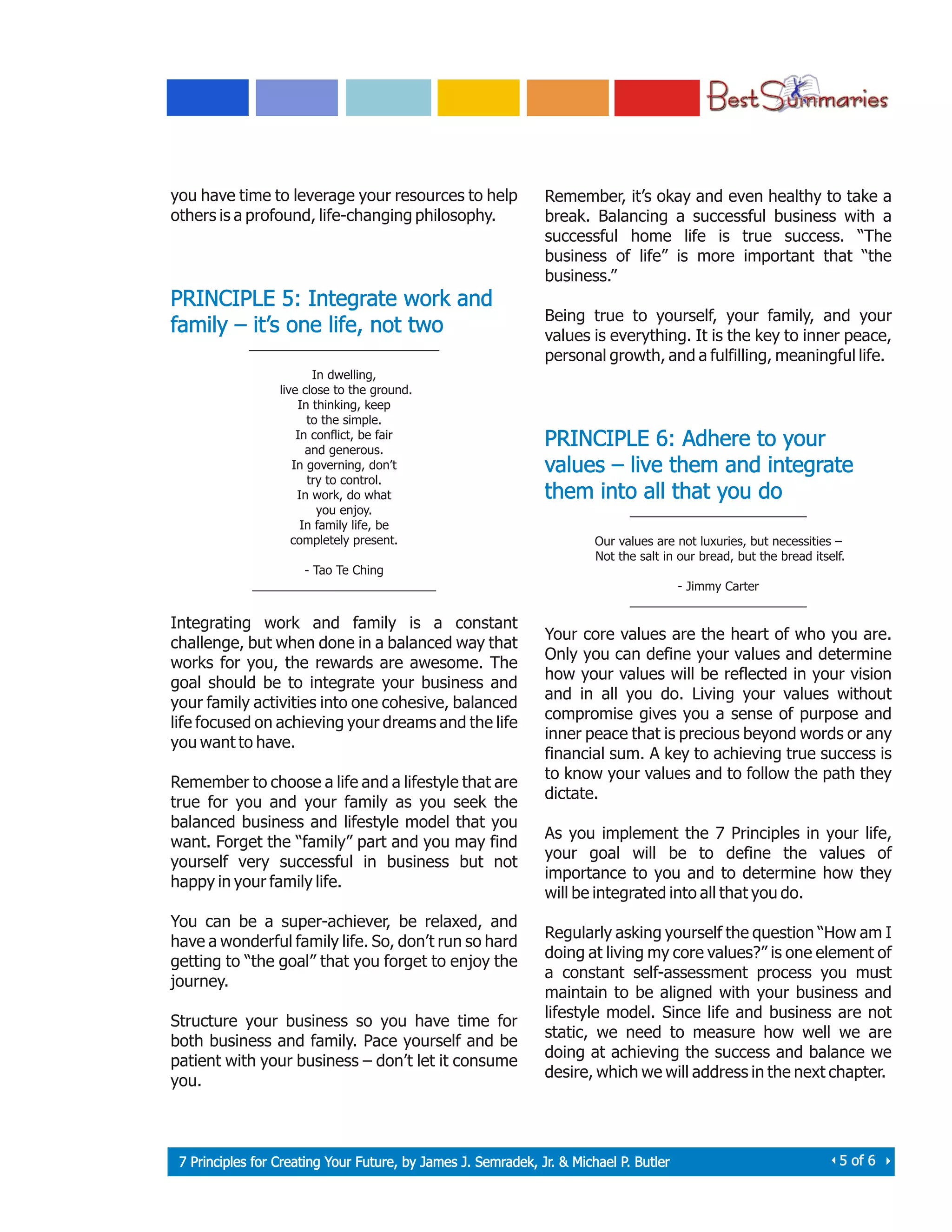 7 principles for creating your future | PDF