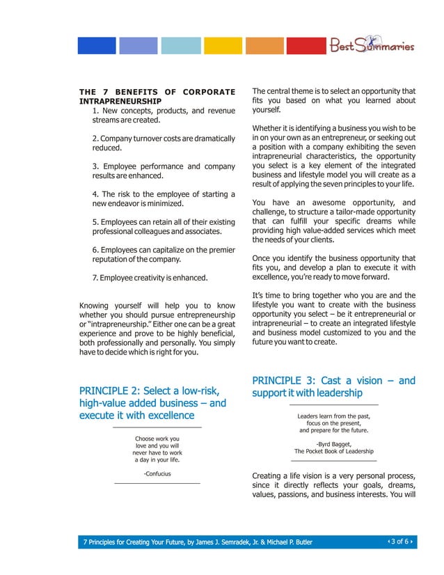 7 principles for creating your future | PDF